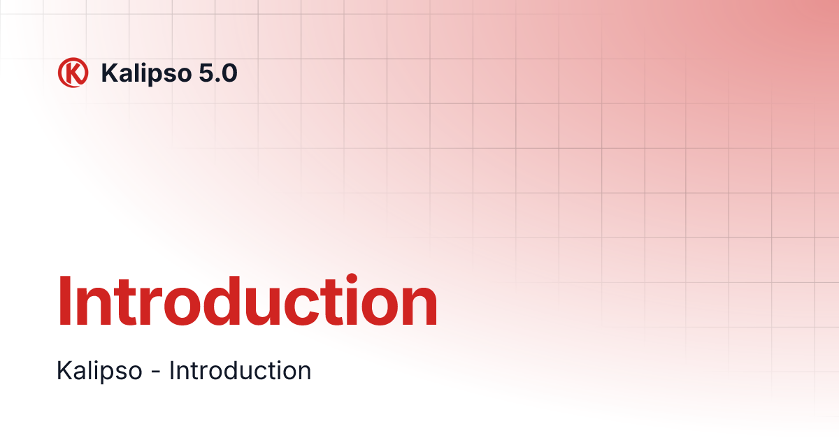 Introduction | Kalipso 5.0